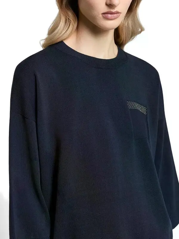 Peserico Cotton Pocket Sweater