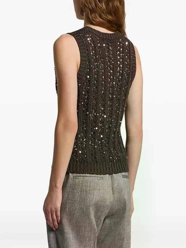 Peserico Sequinned Cotton Top