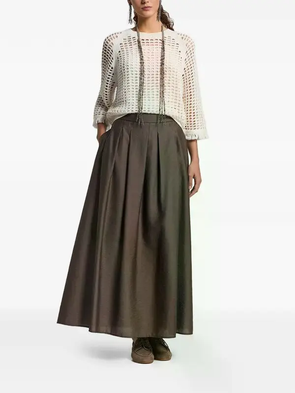 Peserico Sequinned Cord Material Sweater - Neutrals