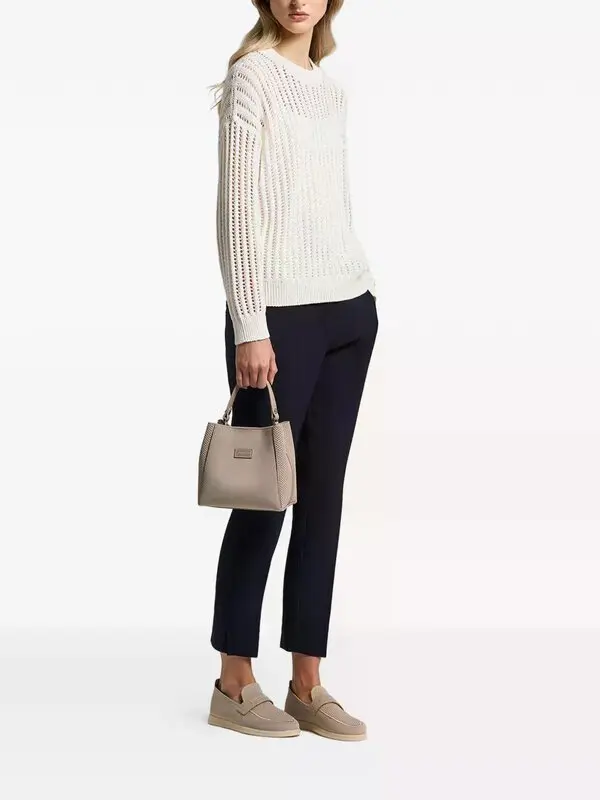 Peserico Sequin Embellished Cordonet Knit Sweater
