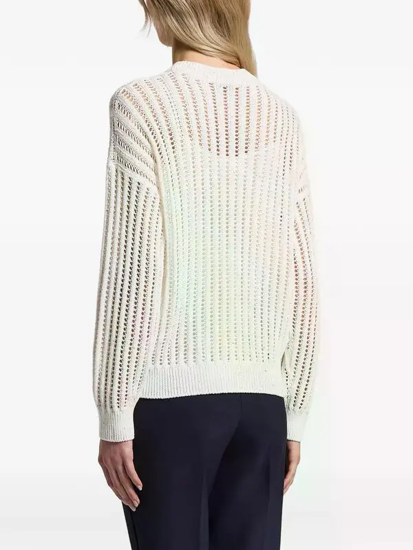 Peserico Sequin Embellished Cordonet Knit Sweater