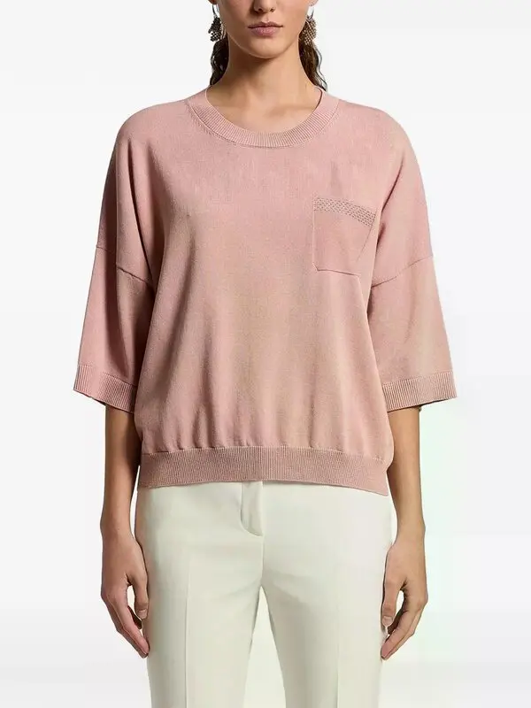Peserico Cotton Pocket Sweater