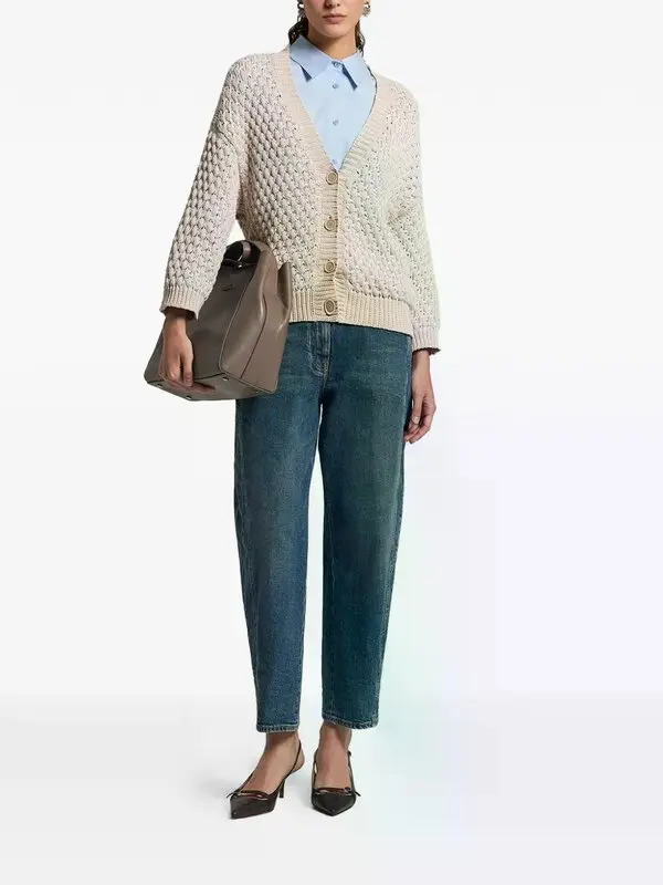 Peserico Buttoned Textured Cardigan