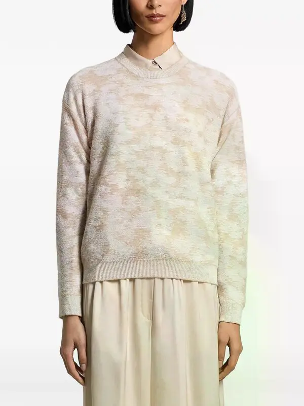 Peserico Patterned Sequined Sweater
