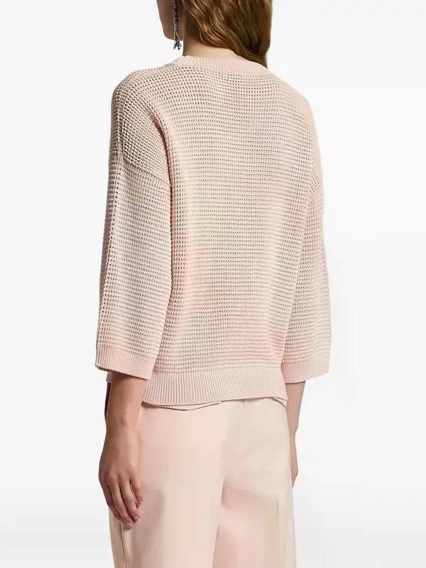 Peserico Cotton Sweater With Pocket