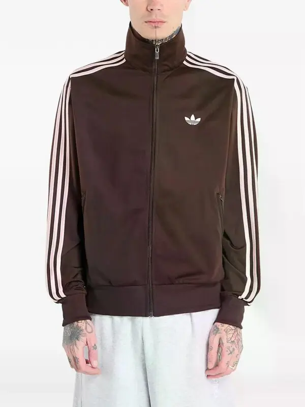Adidas Firebird Zip-up Sweatshirt - Brown
