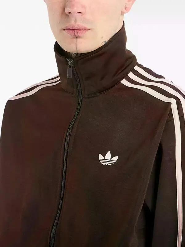 Adidas Firebird Zip-up Sweatshirt - Brown