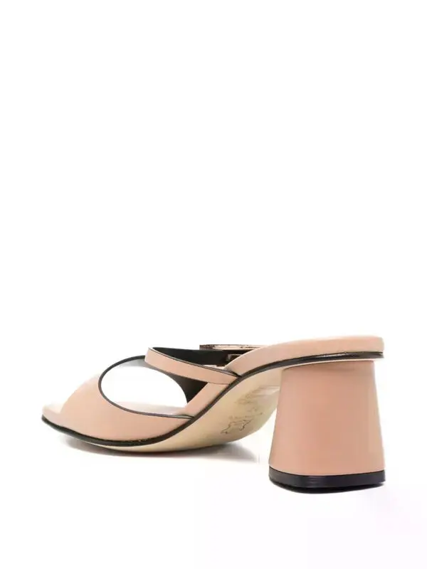 DONNARÌ Leather Buckle Strap Sandals