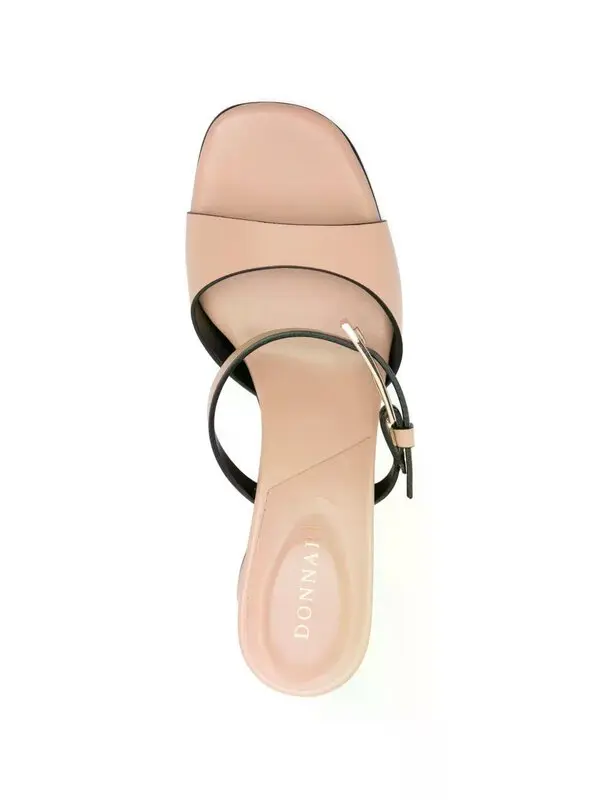 DONNARÌ Leather Buckle Strap Sandals