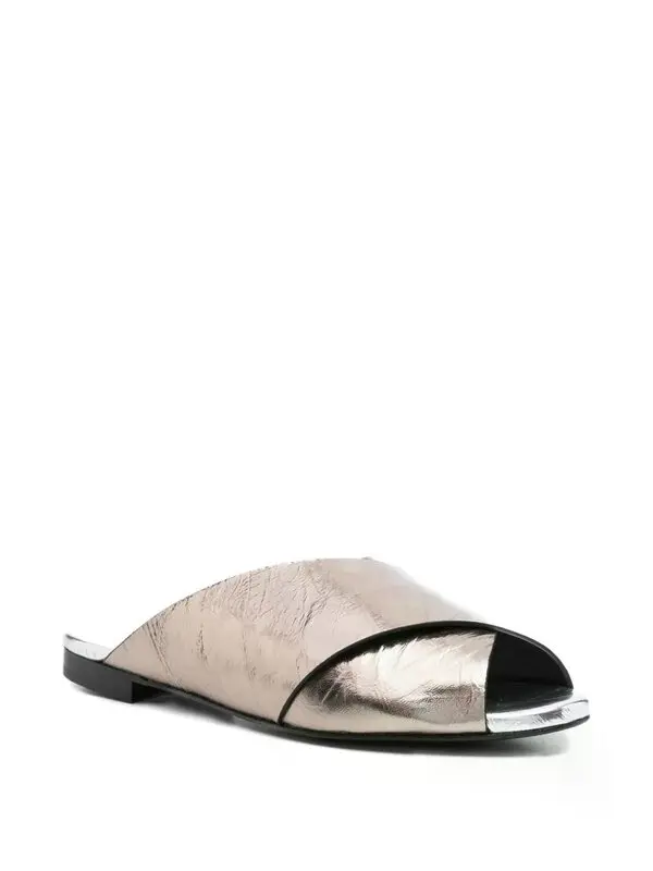 DONNARÌ Crossover Leather Sandals