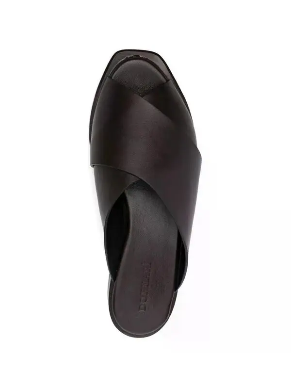 DONNARÌ Crossover Leather Sandals