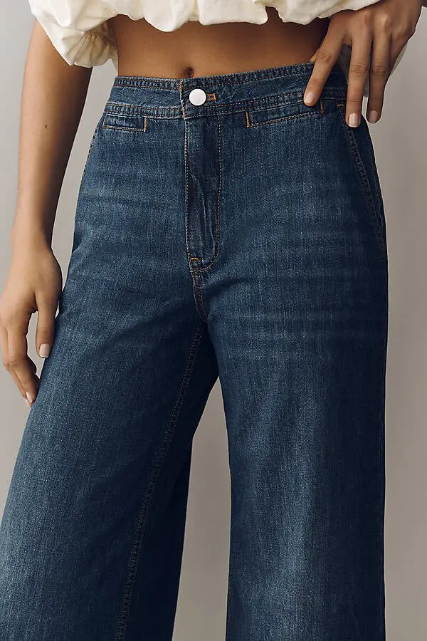 PILCRO Erie Mid-rise Wide-leg Jeans