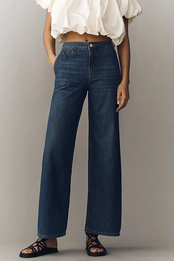 PILCRO Erie Mid-rise Wide-leg Jeans