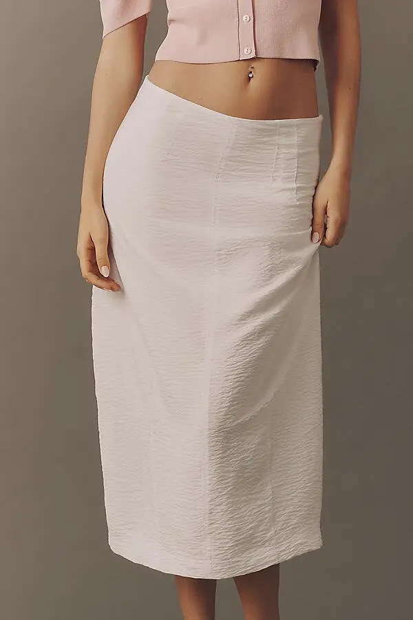 Anthropologie Barrel Midi Skirt