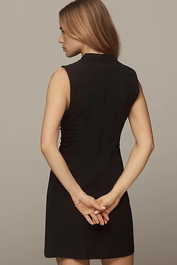 DAILY PRACTICE Shirred Mini Dress - Anthracite