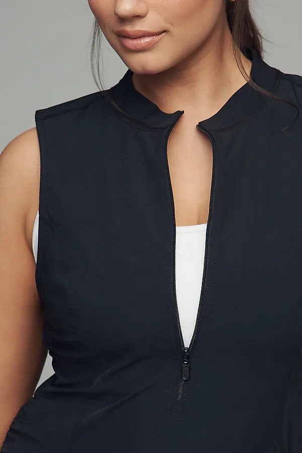 DAILY PRACTICE Shirred Mini Dress - Anthracite