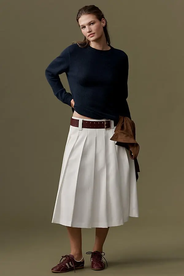 REFORMATION Cashmere Boyfriend Sweater - Navy
