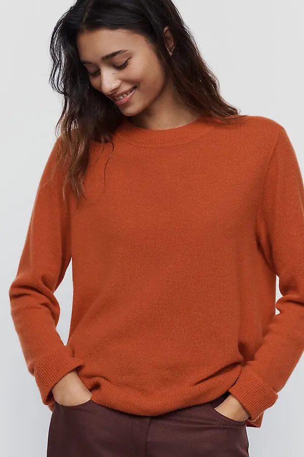 REFORMATION Cashmere Boyfriend Sweater - Tomato