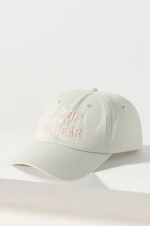 FAVORITE DAUGHTER Mom Of The Year Baseball Cap - Light Sage