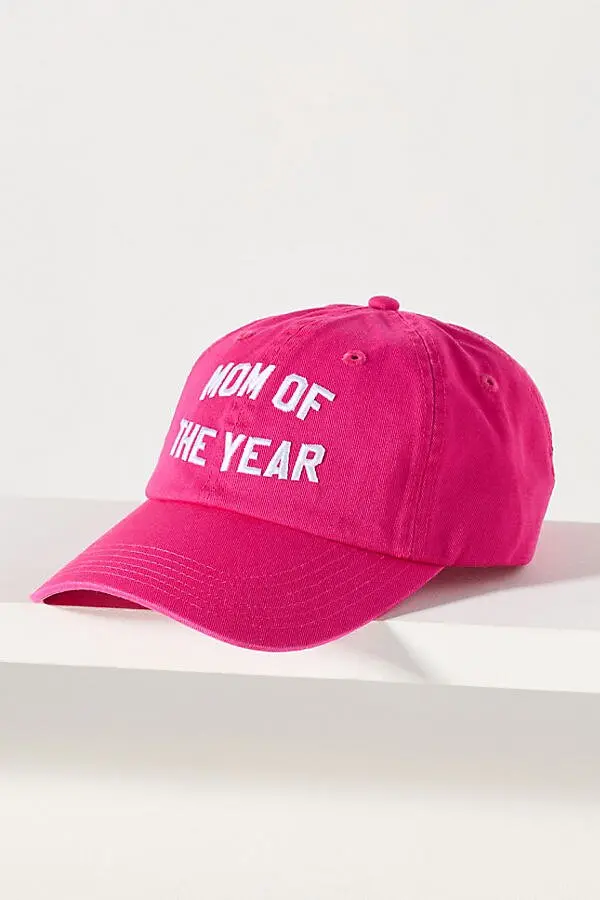 FAVORITE DAUGHTER Mom Of The Year Baseball Cap - Pink/navy