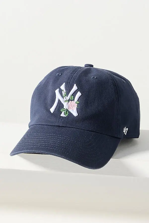 '47 Cotton Baseball Cap With Embroidered Logo - Navy