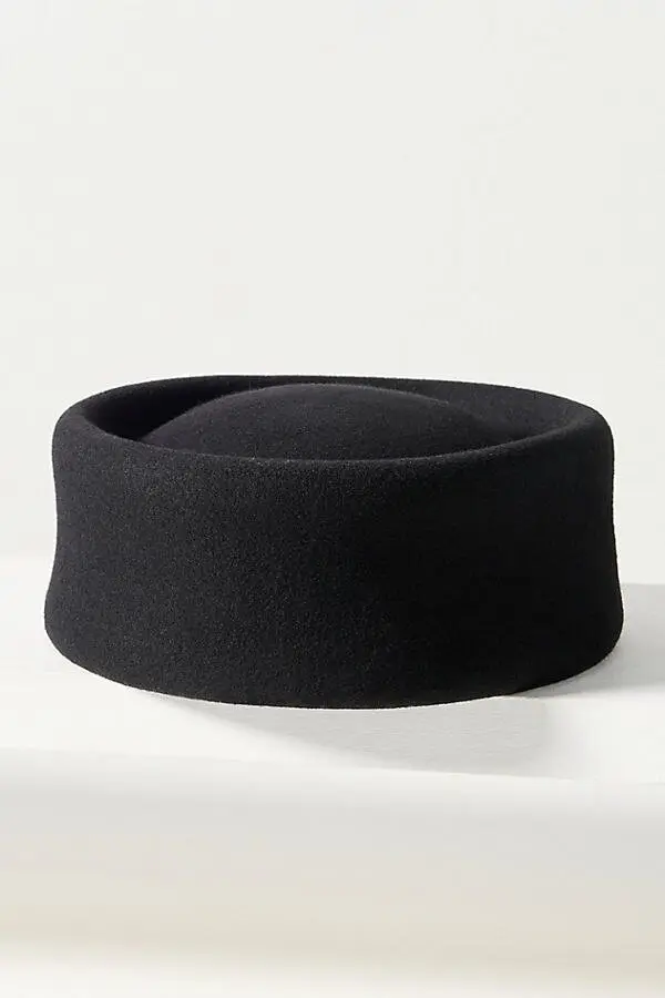 Lack Of Color Wool Pillbox Hat