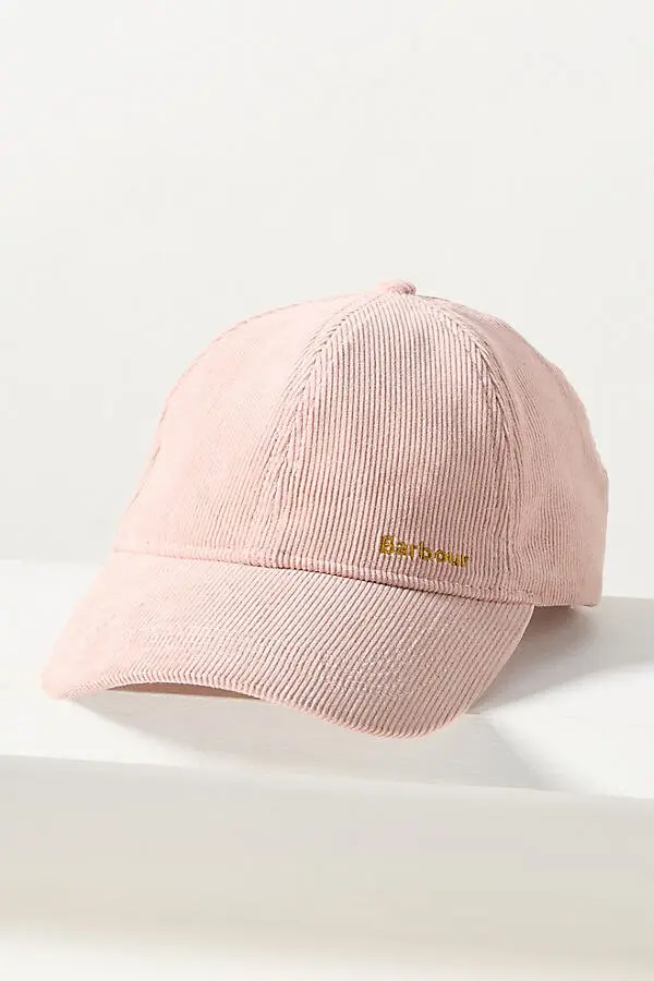 Barbour Corduroy Baseball Cap - Gardenia