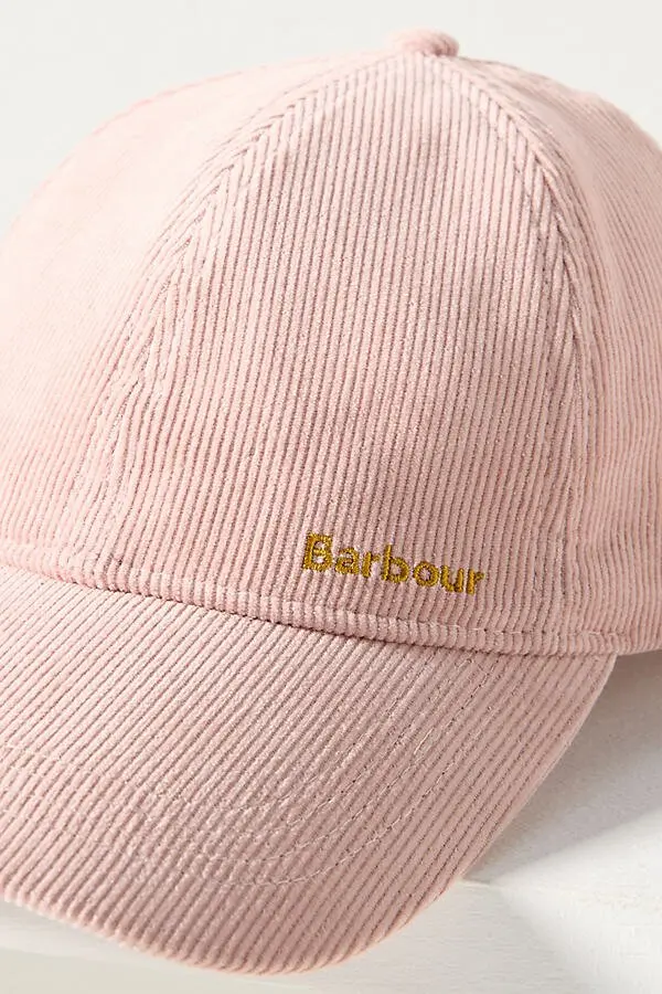 Barbour Corduroy Baseball Cap - Gardenia