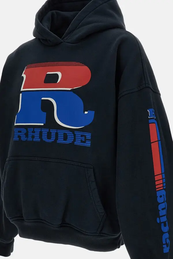 Rhude Hooded Sweatshirt - Black