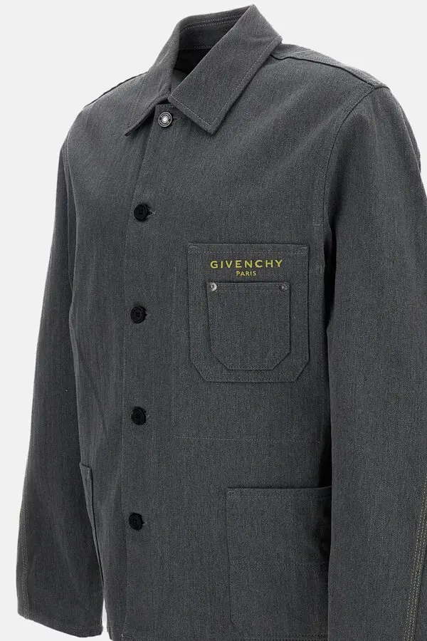 Givenchy Cotton Jacket With Patch Pockets