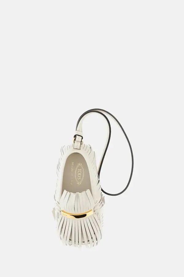 TOD'S Baby Shoe Pendant - White