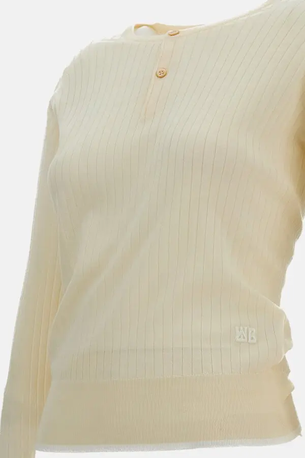 WALES BONNER Ribbed Wool-cotton Blend Sweater