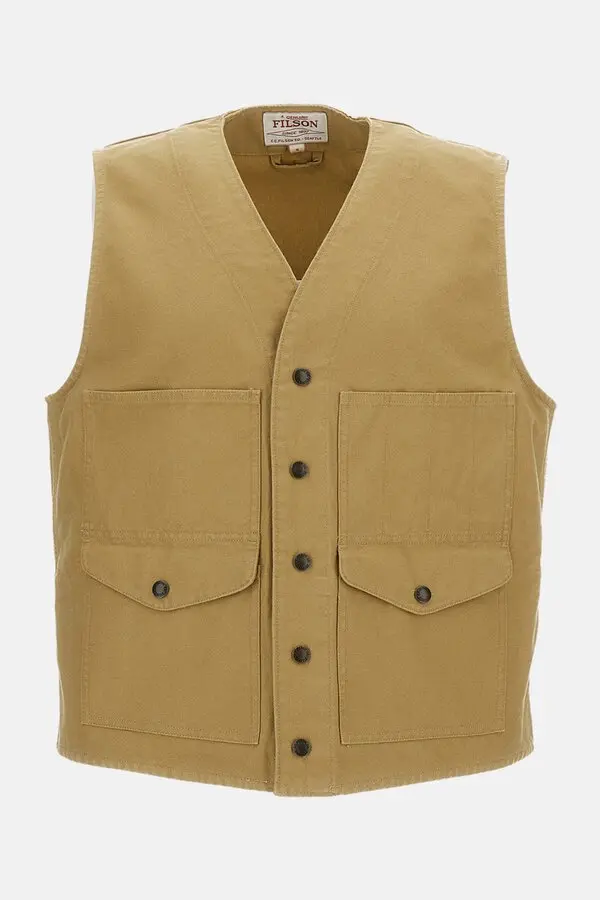 Filson Cotton Sports Vest - Beige