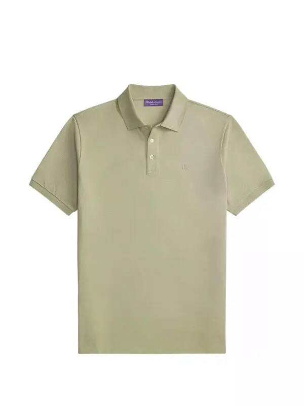 Ralph Lauren Purple Label Logo-embroidered Cotton Polo Shirt - Green