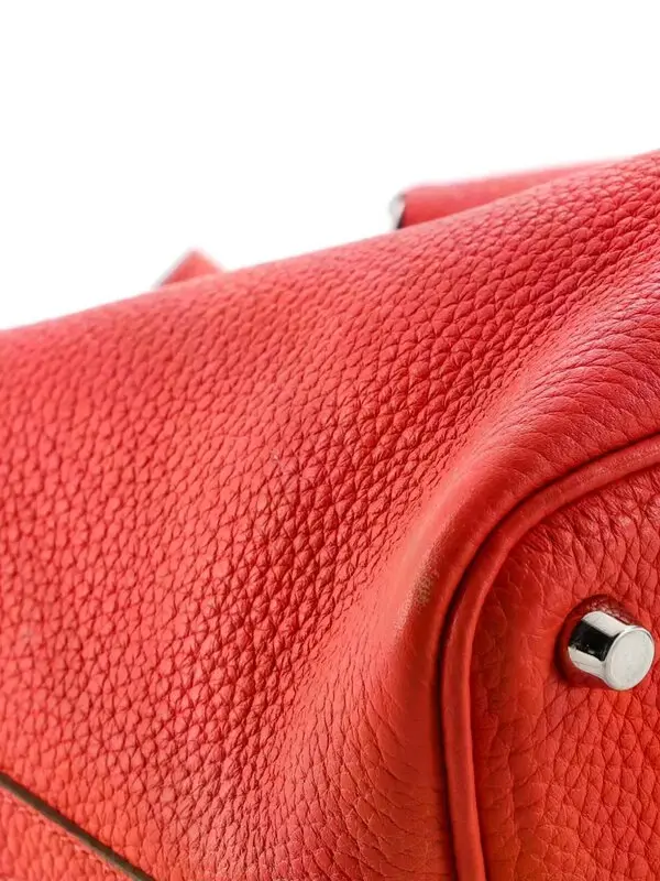 Hermès Picotin Lock Clemence Pm Bucket Bag - Red