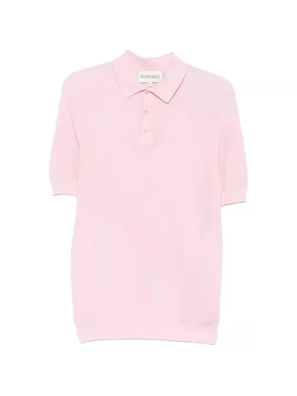 Eric Bompard Piqué-knit Polo Shirt - Pink
