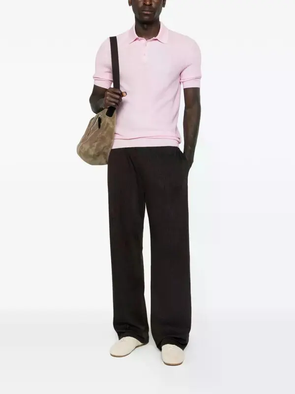 Eric Bompard Piqué-knit Polo Shirt - Pink
