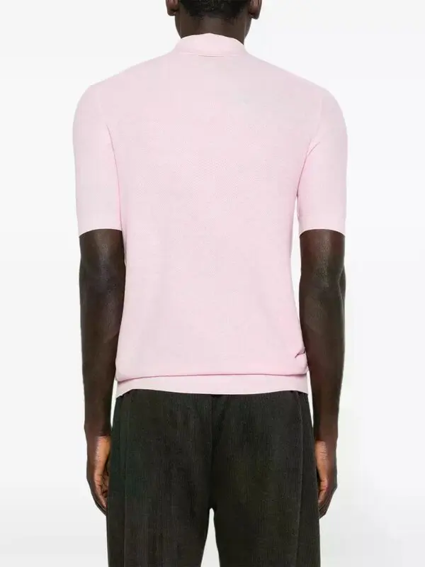 Eric Bompard Piqué-knit Polo Shirt - Pink