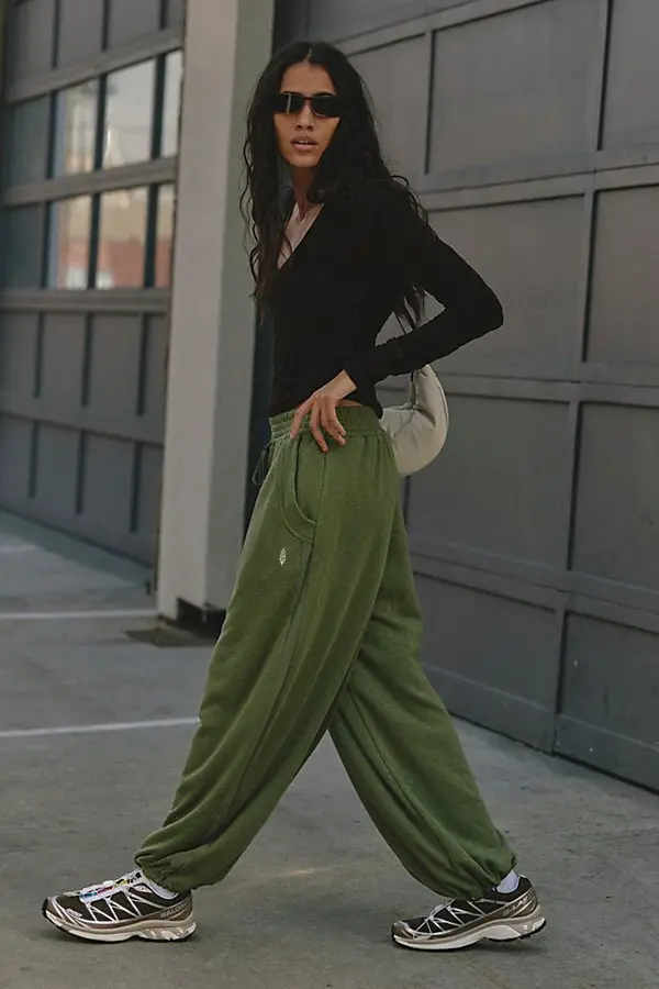 Free People Sweat Equity Convertible Track Pants - Terrain