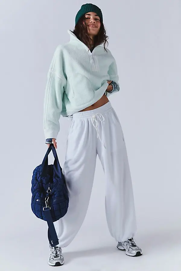 Free People Sweat Equity Convertible Pants - White