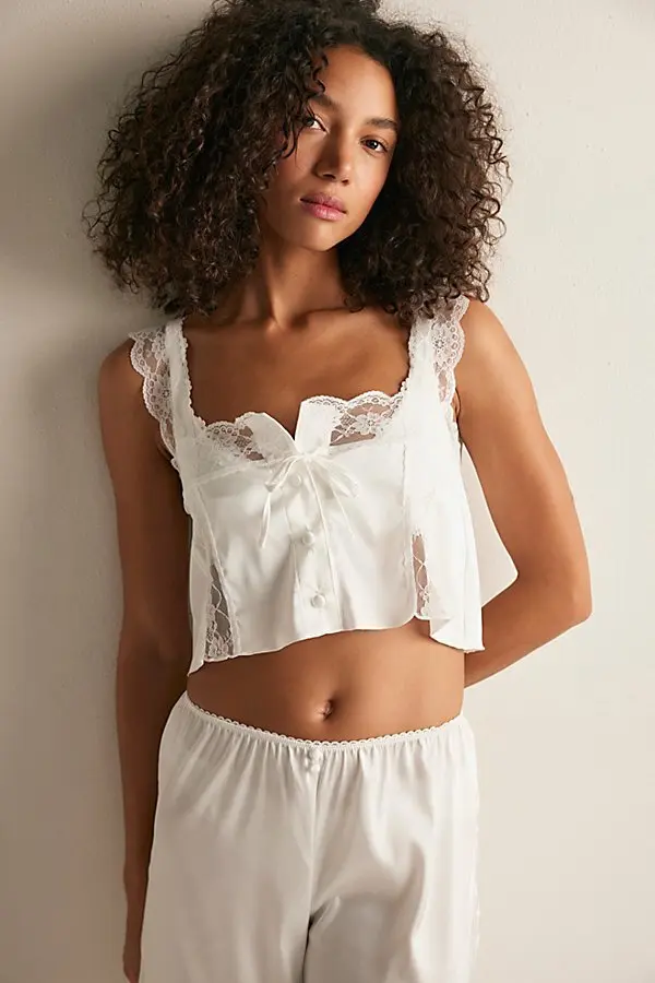 KAT THE LABEL Cindy Camisole - Ivory