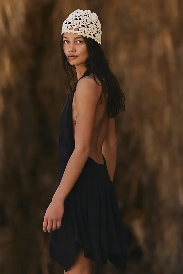 Free People Louise Mini Dress - Black