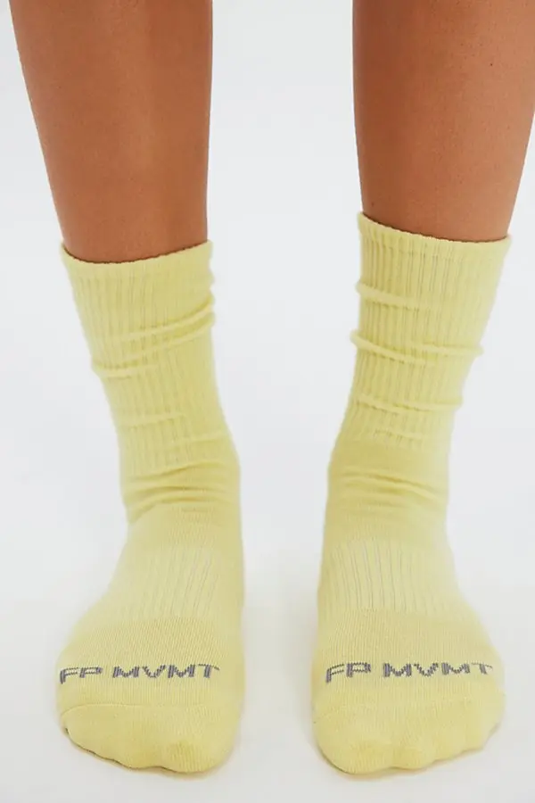 Free People Branded Tube Socks - Daylight