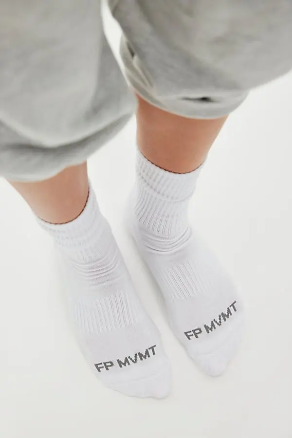 Free People Branded Tube Socks - White