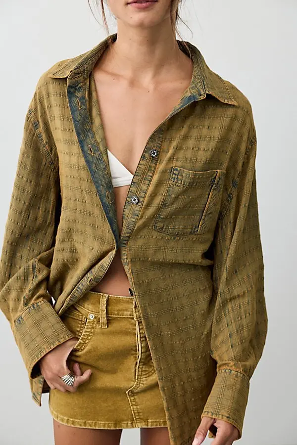 Free People Sabine Shirt - Tea Time