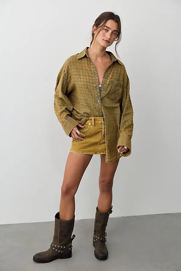 Free People Sabine Shirt - Tea Time