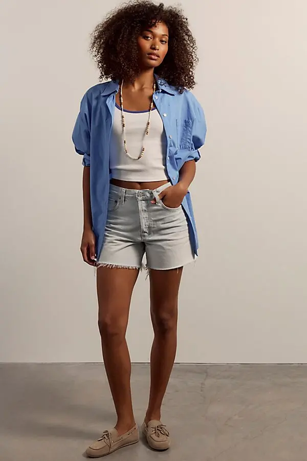 AGOLDE Nye Denim Shorts - Recall