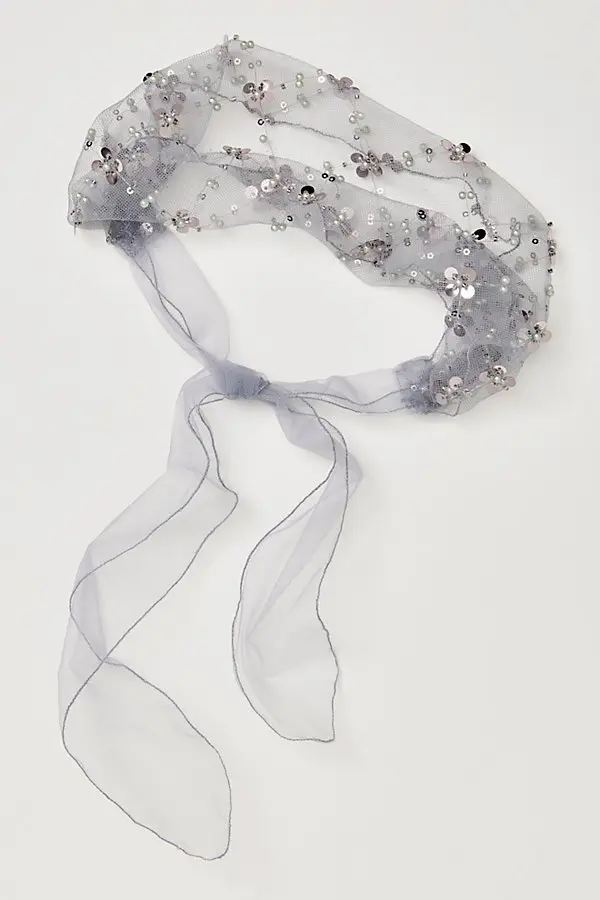 CURRIED MYRRH Zazie Soft Headband - Grey