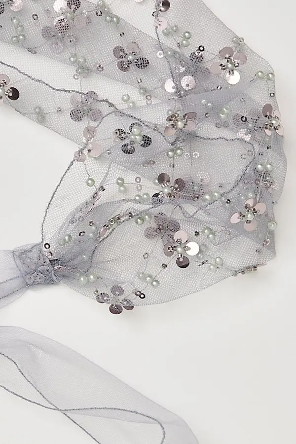 CURRIED MYRRH Zazie Soft Headband - Grey