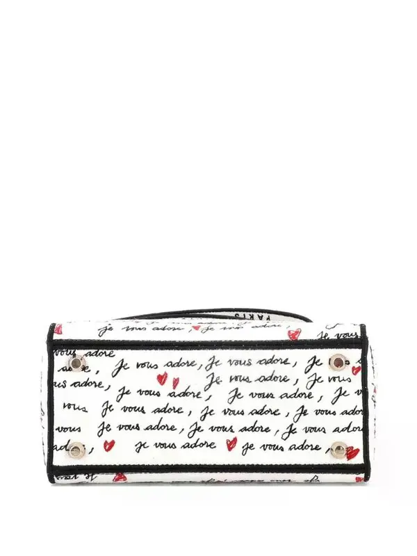 Dior Lady D-lite Embroidered Canvas Satchel - Multicolour